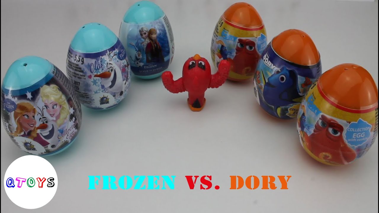 HUGE ELSA VS. NEMO KINDER SURPRISE TOYS OPENING COMPILATION Disney ...