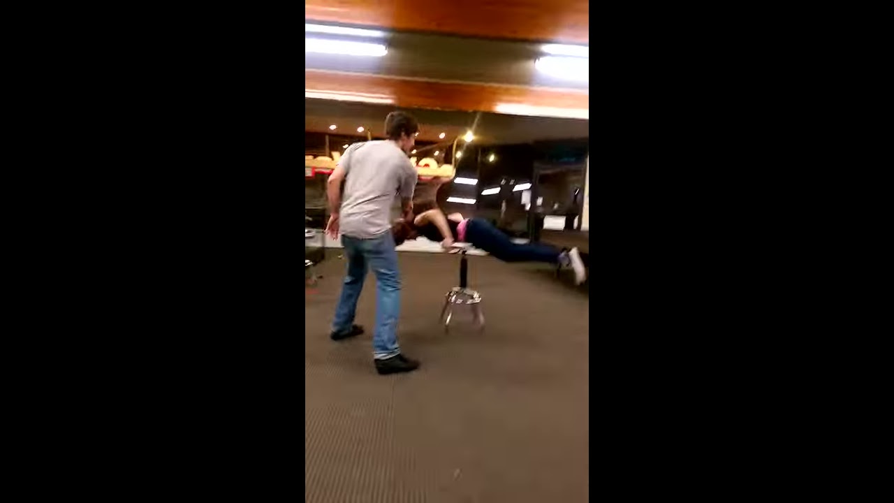 Bar stool fail - YouTube