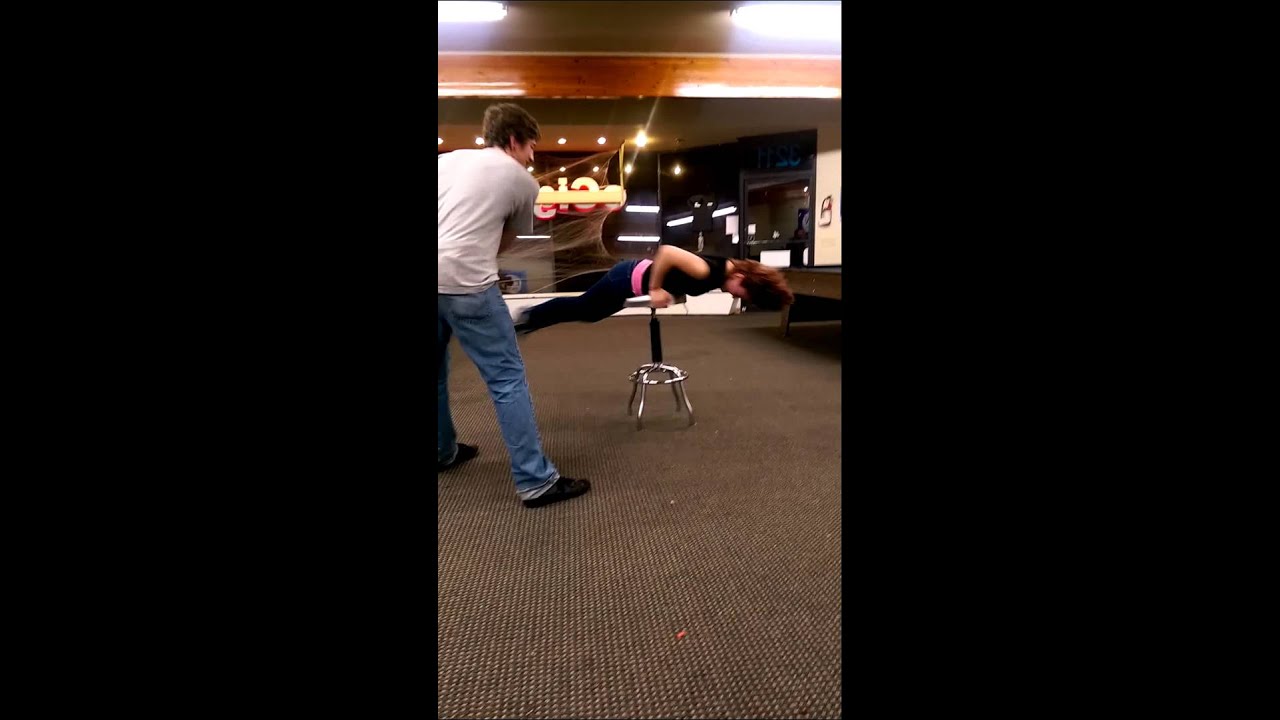 Bar stool fail - YouTube