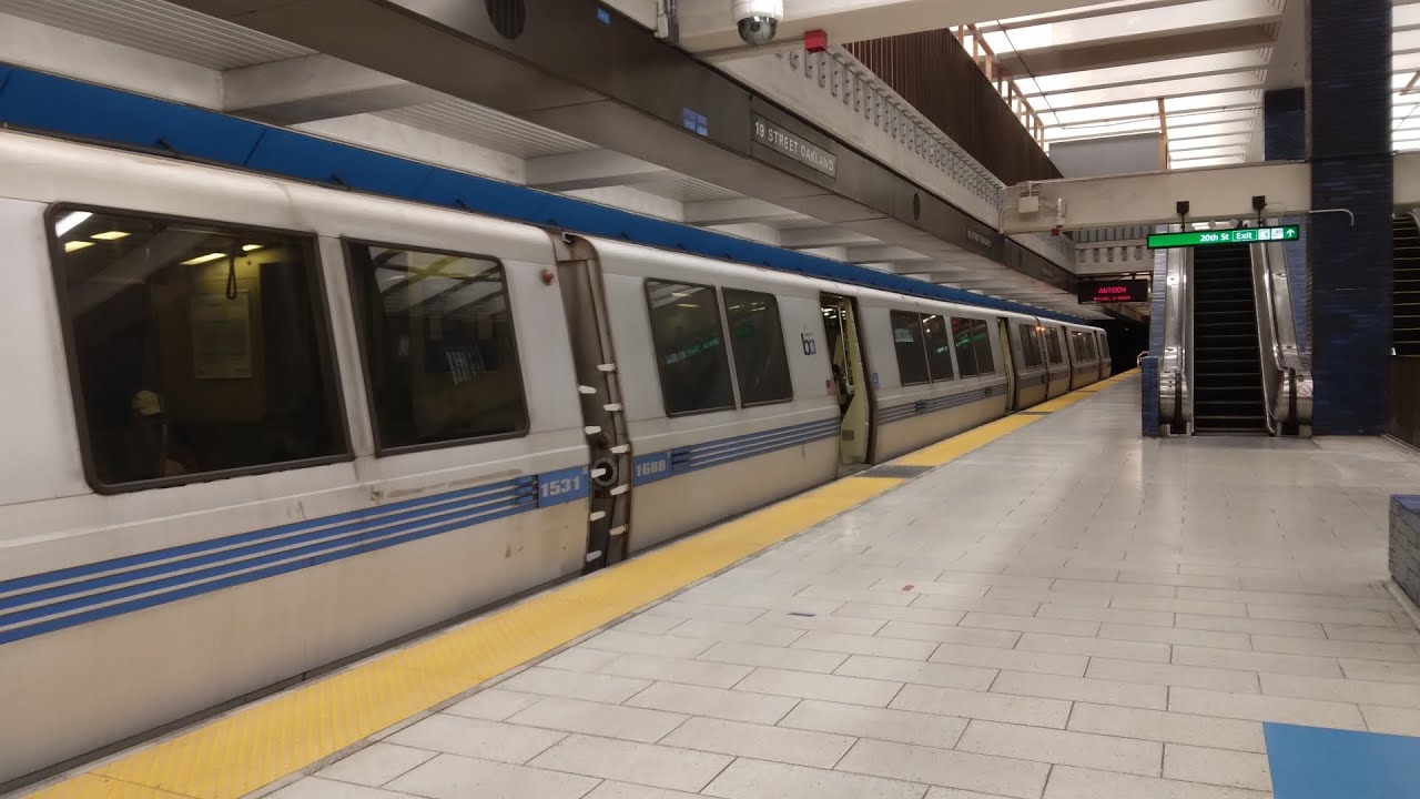 BART 1972 Rohr B2 Car 1531 on the Yellow Line - 9-Car Legacy Fleet ...