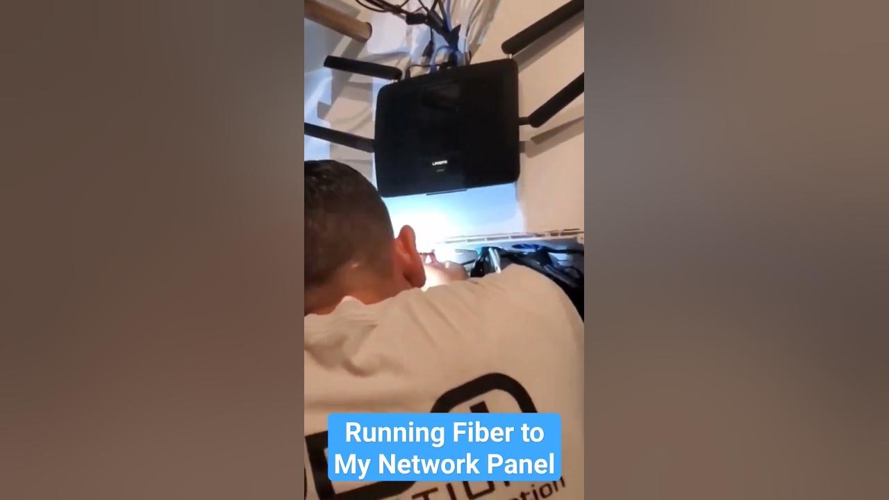 HOME FIBER OPTIC INTERNET INSTALLATION - HOW TO - YouTube