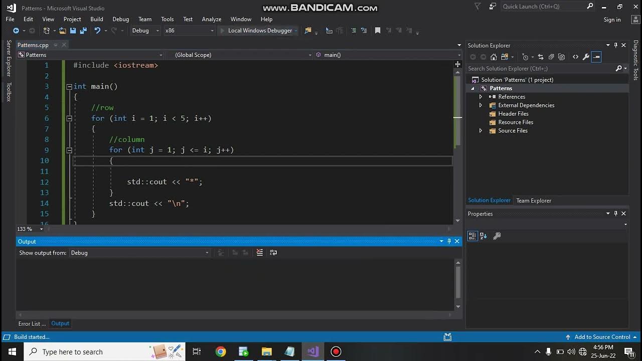 Pattern Programming in C | Logic Building | 10 patterns Easy Logic ...