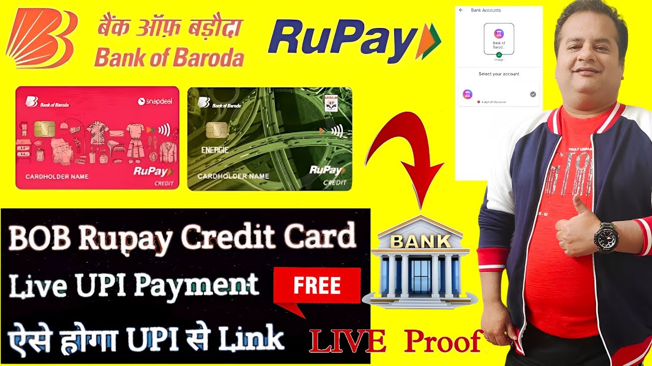 Credit Card To Bank Account Transfer Free | Bob Rupay Credit Card Upi ...