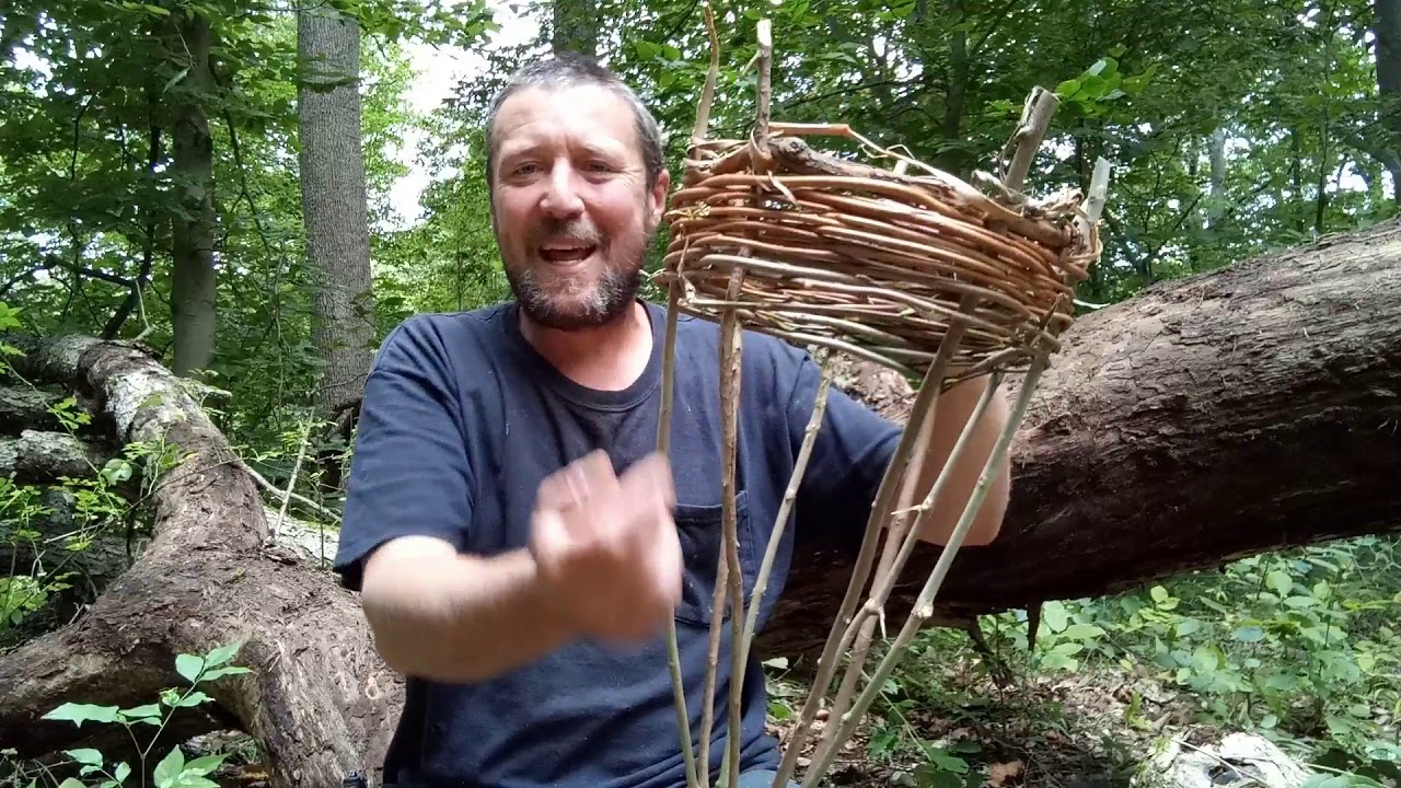 Primitive fish basket - YouTube