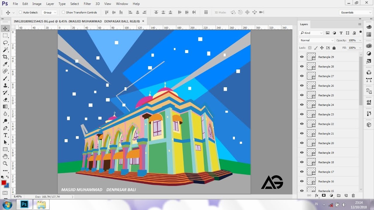 Tutorial WPAP Photoshop Time Lapse 1 - YouTube