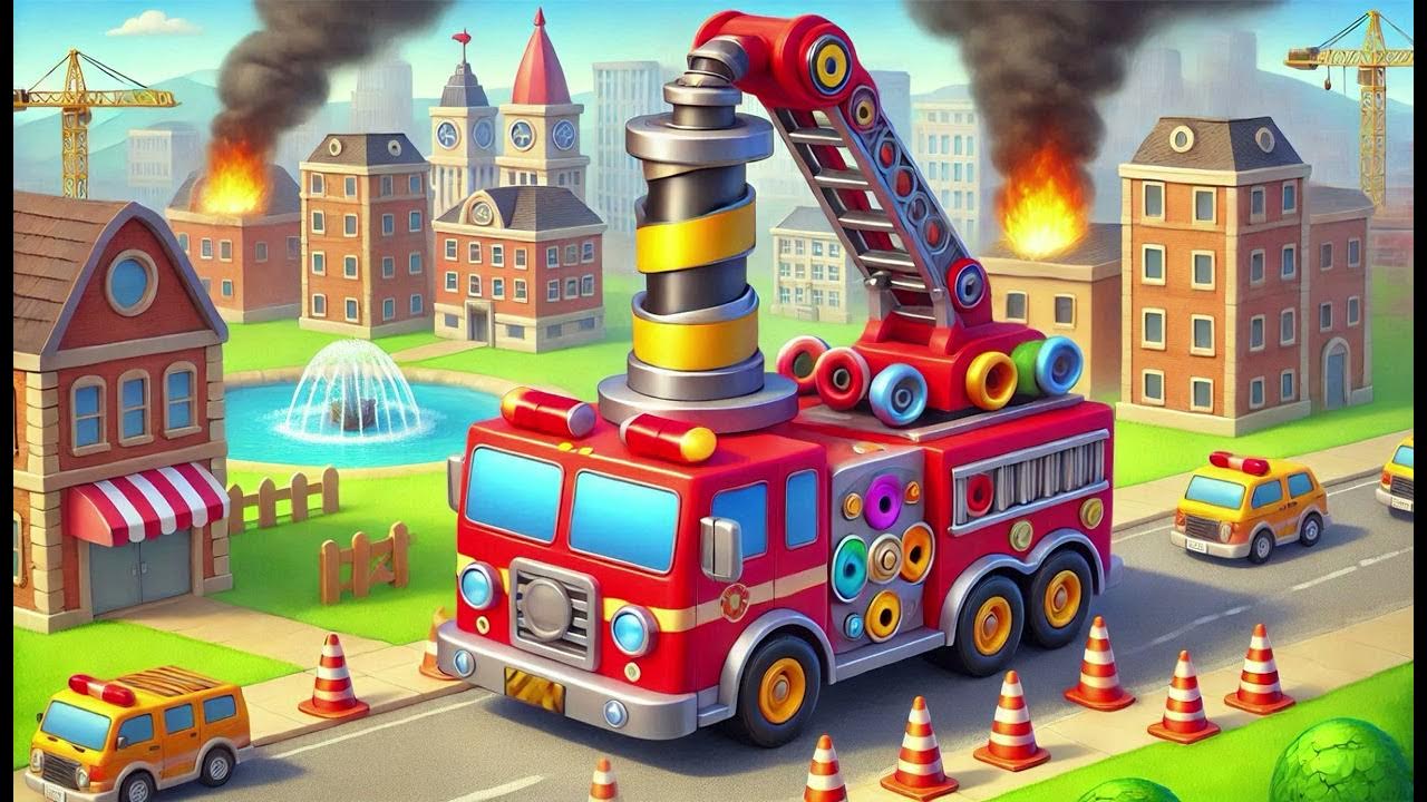 Wheels on the Fire Truck: The Big Fire Drill | Nursery Rhymes & Kids ...