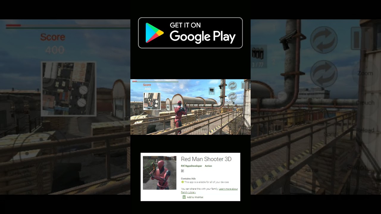 Red Man Shooter 3D Android Game - YouTube