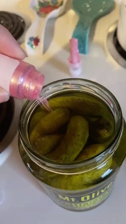 Pink Glitter Pickles Are the Craziest Trend (@dixon_butz) - YouTube