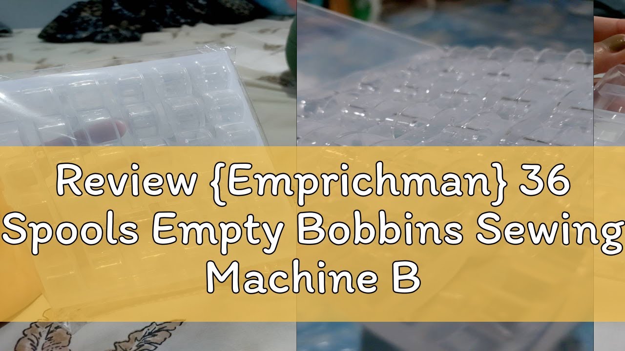 Review {Emprichman} 36 Spools Empty Bobbins Sewing Machine Bobbin Case ...