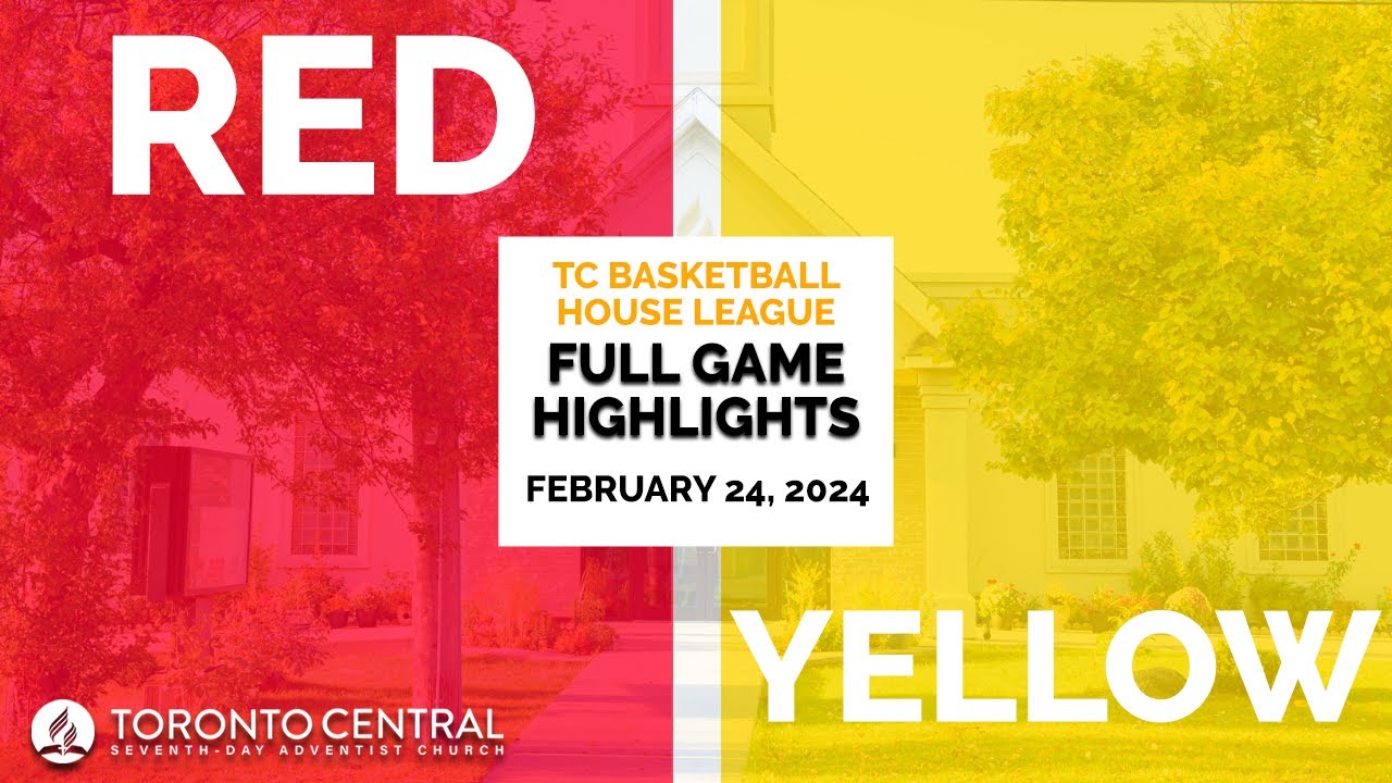 Team Red vs Team Yellow || TC Basketball League || February 24 , 2024 ...
