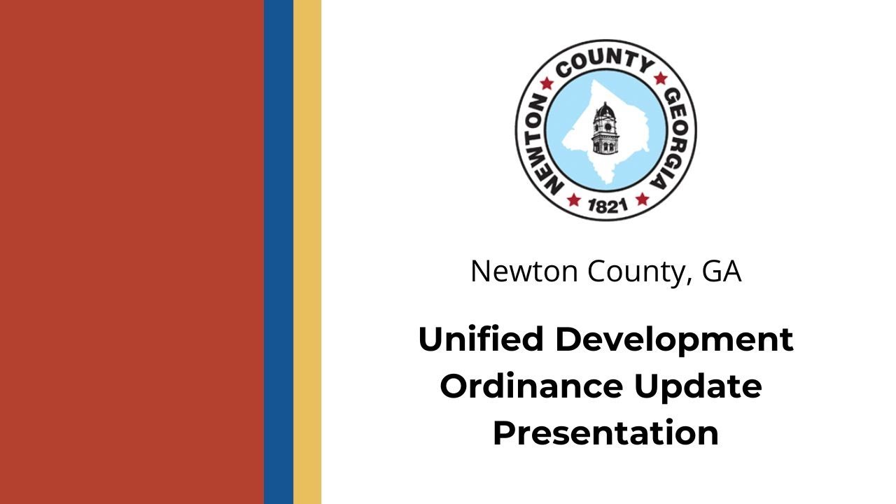Newton County Unified Development Ordinance Update - YouTube
