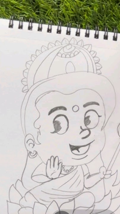 Easy and beautiful god Drawing🎨 🌸 |pencil Drawing Easy video|Simple art ...