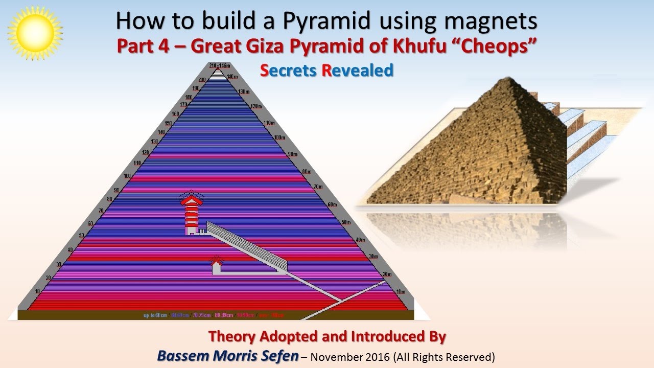 Build a Pyramid using magnets-Part 4 "Khufu pyramid secrets revealed ...