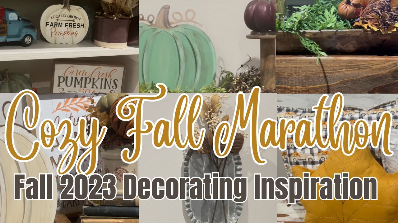 COZY FALL DECORATE WITH ME 2023 | DECORATING MARATHON | Fall 2023 - YouTube