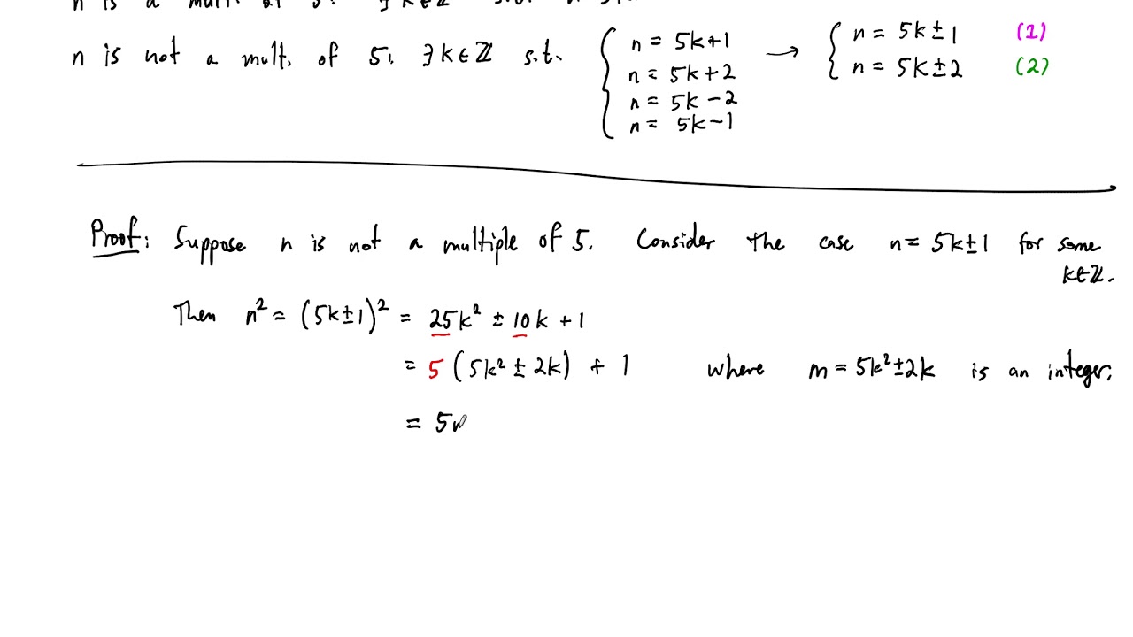 Example: Proof by Contraposition - YouTube