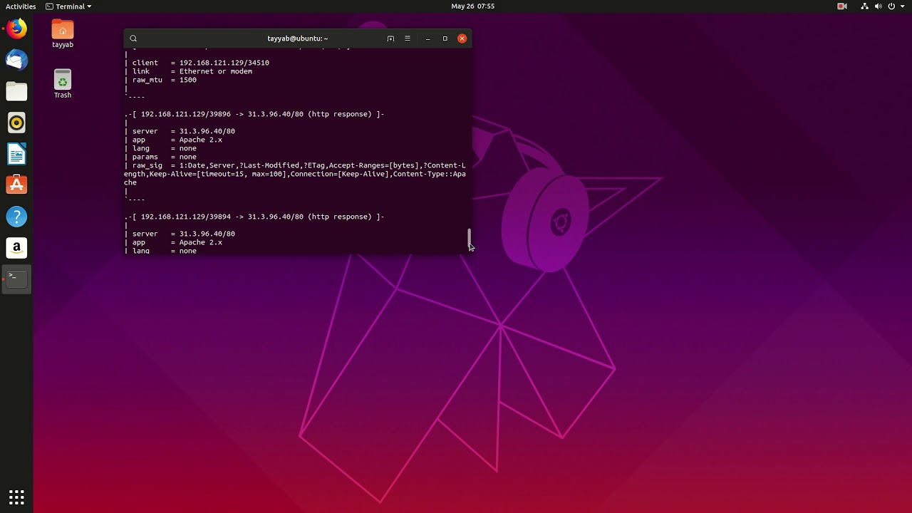 p0f | passive traffic fingerprinting tool - YouTube
