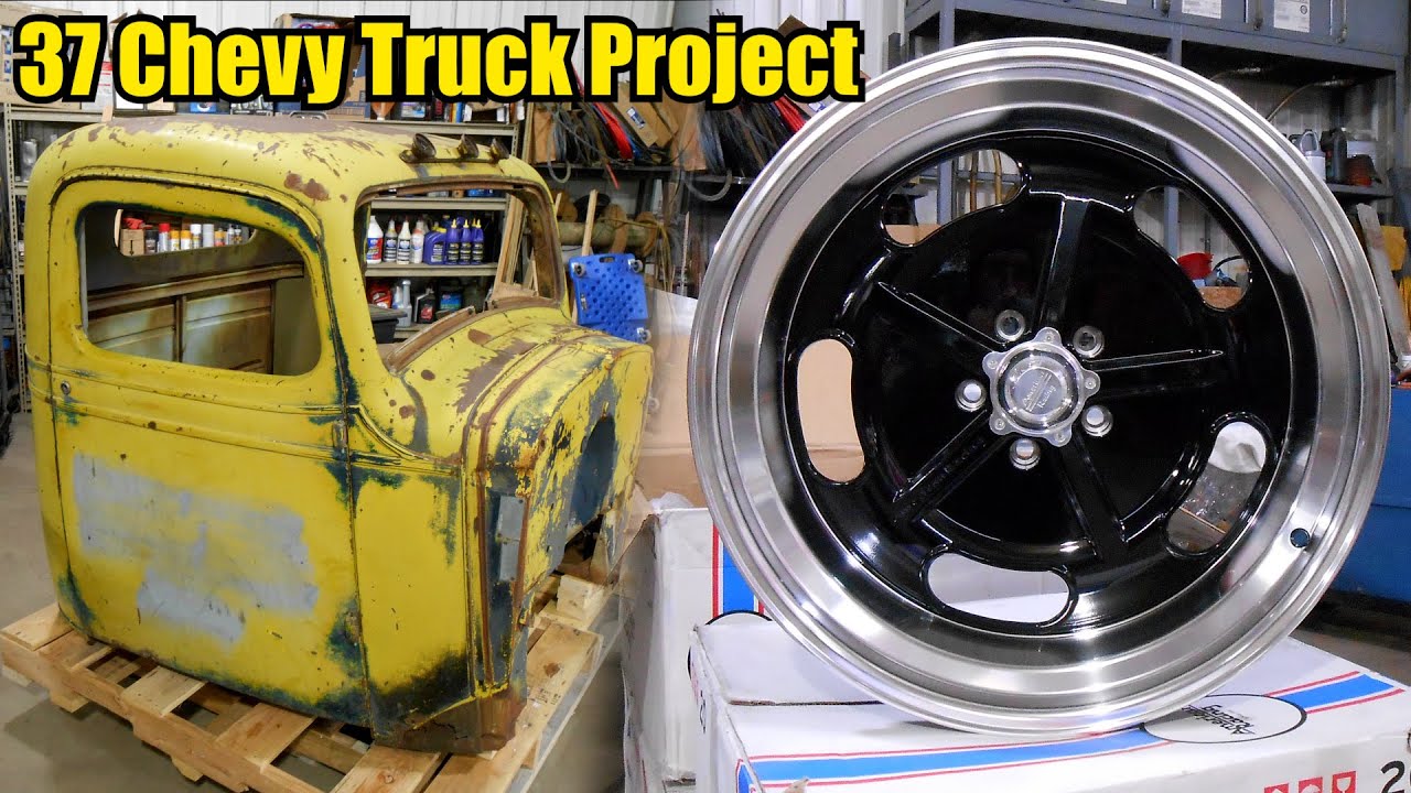 37 Chevy Truck American Racing Salt Flat Rims & Plans - YouTube