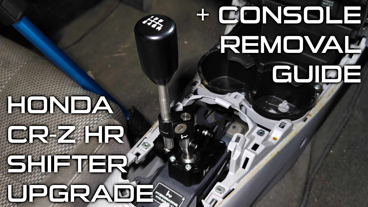 How To Remove/Replace Center Console & Shifter Assembly in a Honda CR-Z (6-speed MT) - YouTube