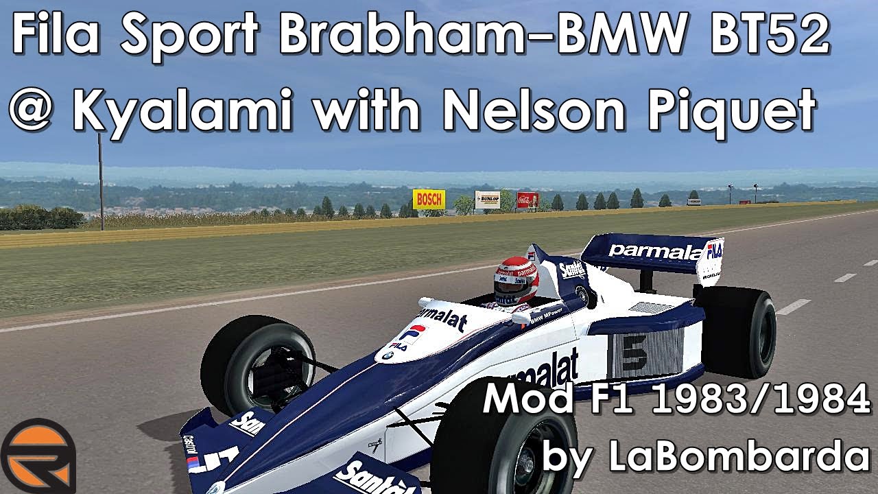 [rFactor] Fila Sport Brabham-BMW BT52 @ Kyalami with Nelson Piquet [HD ...
