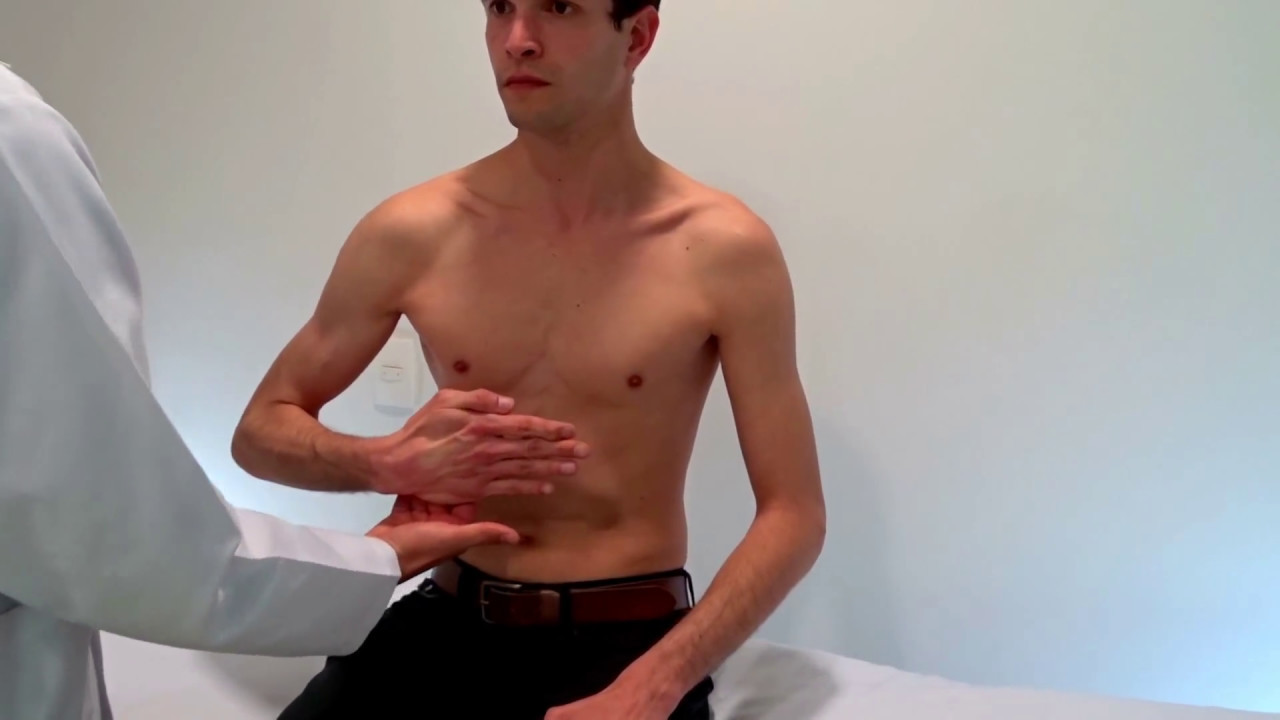 Prueba de compresión abdominal - Belly press test - YouTube