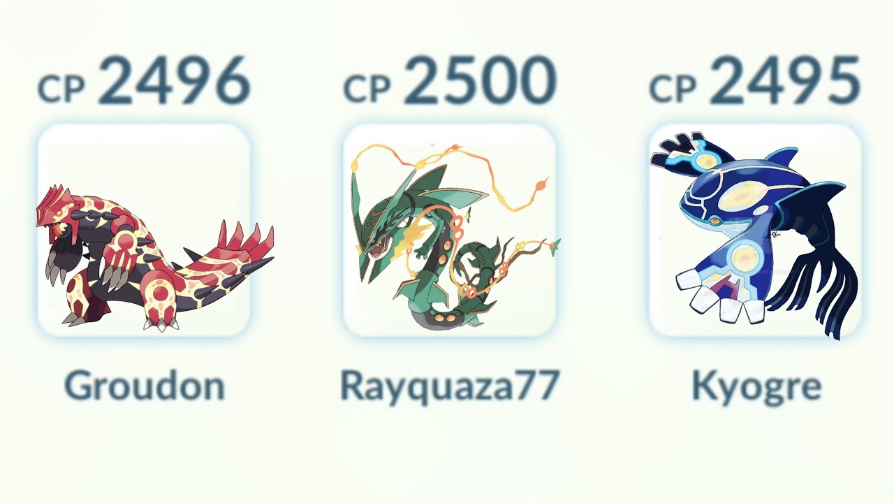 Triple hoenn legendary Pokemon in ultra league | Triple hoenn legendary ...