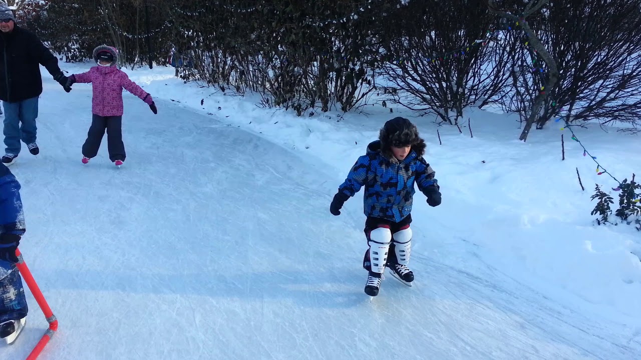 The boys skating at Storybook Gardens - YouTube
