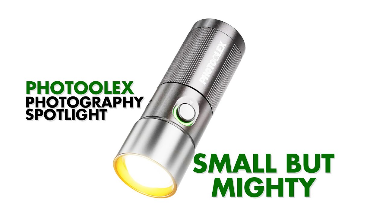 Best Budget Photography Light? PHOTOOLEX Gobos Spotlight Review - YouTube
