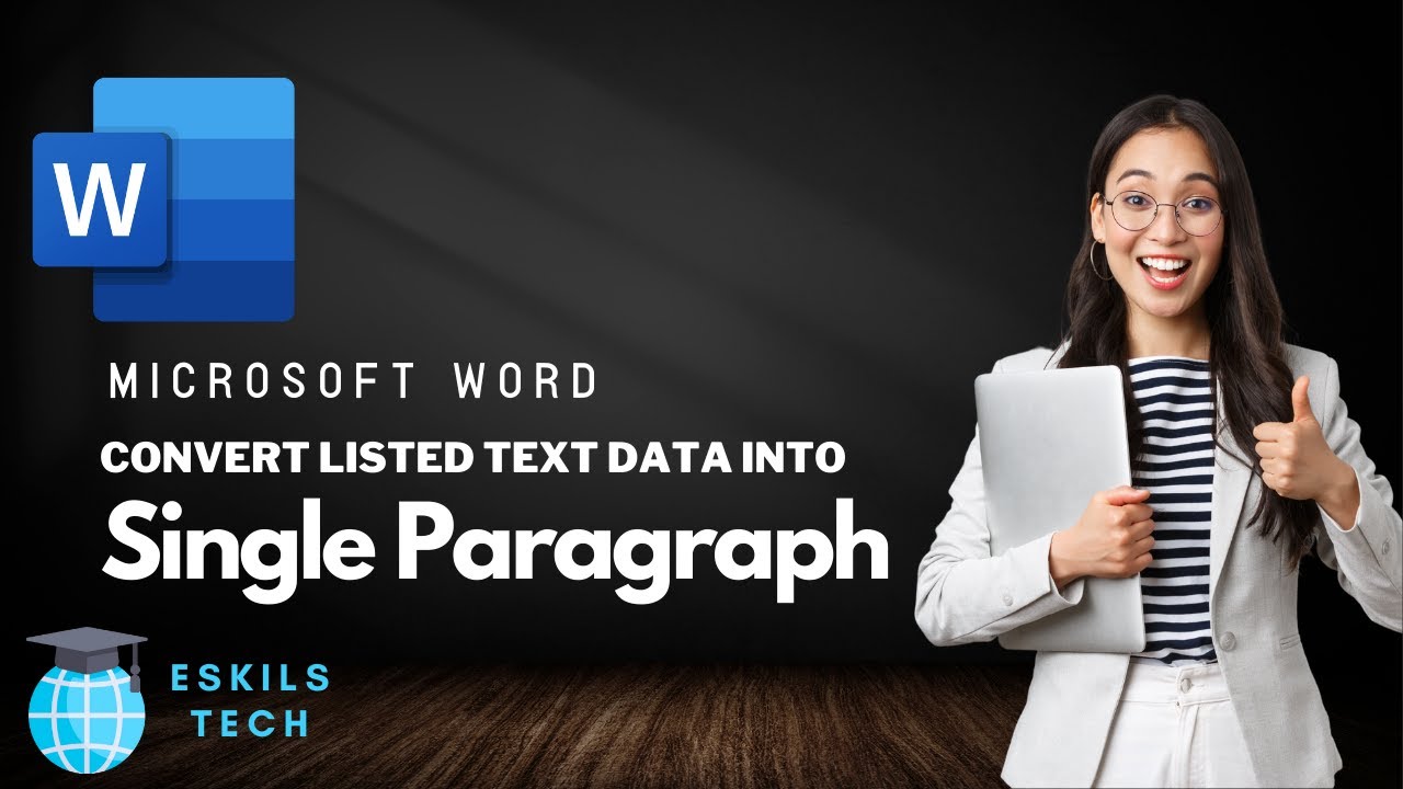 How to make Listed Form Text into Paragraph in Just 1 Minute | Format a ...