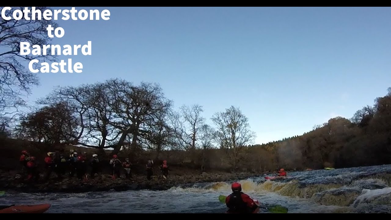 Kayaking a bony scrape along the Mighty River Tees - (Cotherstone to ...