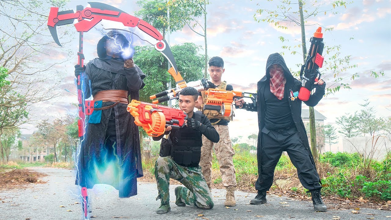 Nerf War: Squad S.W.A.T Nerf Guns Fighting Army Weapons Zombies Group ...