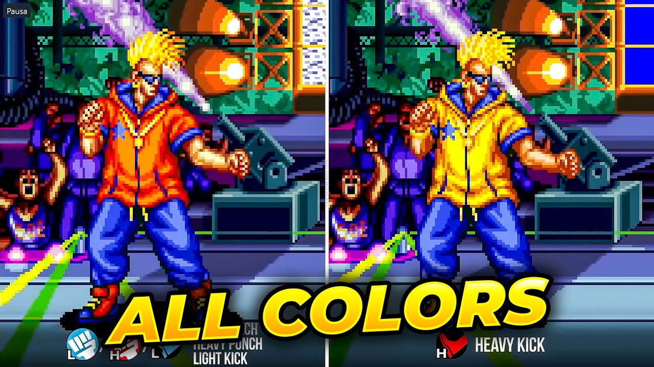 ALL CHARACTERS COLORS SIDE BY SIDE COMPARISON - Fatal Fury Special (Neo ...