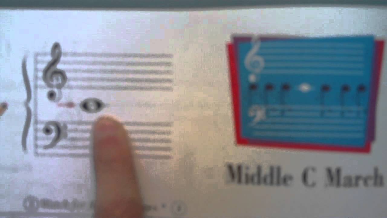 Piano Tutorial - Middle C March - Primer Level - Lesson - YouTube