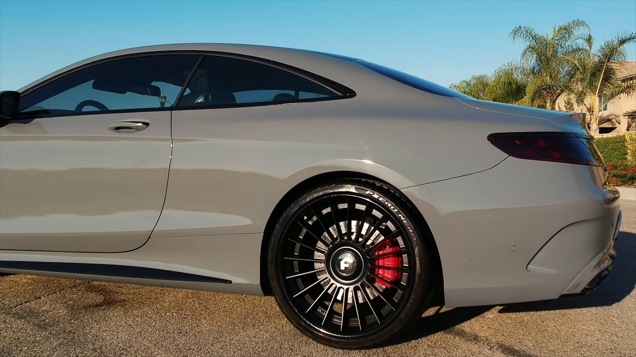 FORGIATO | Mercedes- Benz S63 Coupe | Wrapped in avery dark grey - YouTube