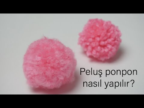 Sıradan bir ponpon, peluş ponpona nasıl dönüşür? / en kolay pon pon yapımı / Figen Ararat
