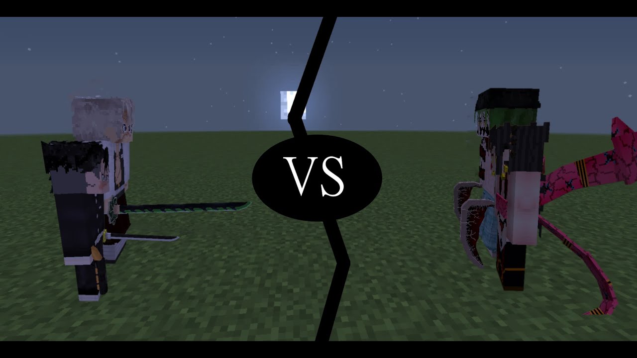 Sanemi and Genya VS Daki and Gyutaro #minecraft #demonslayer - YouTube