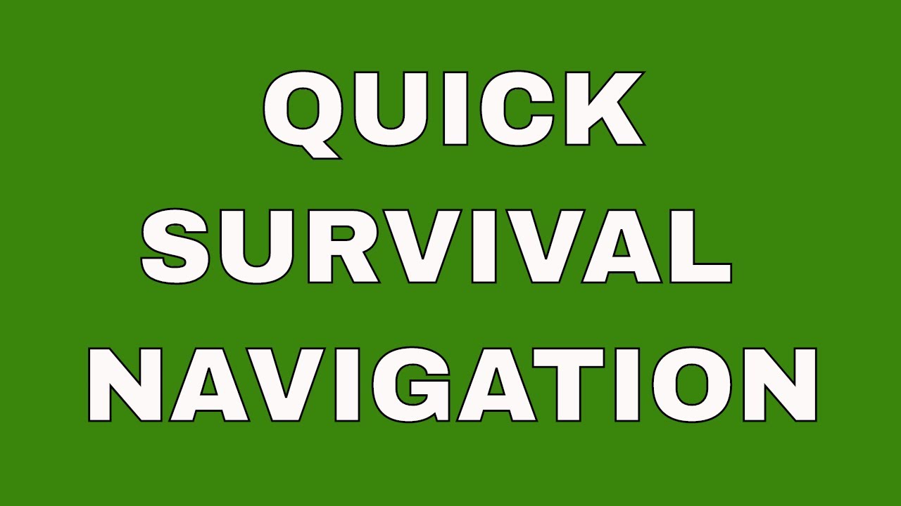 Sun compass - Shadow Stick Method - Directions when you're lost - YouTube