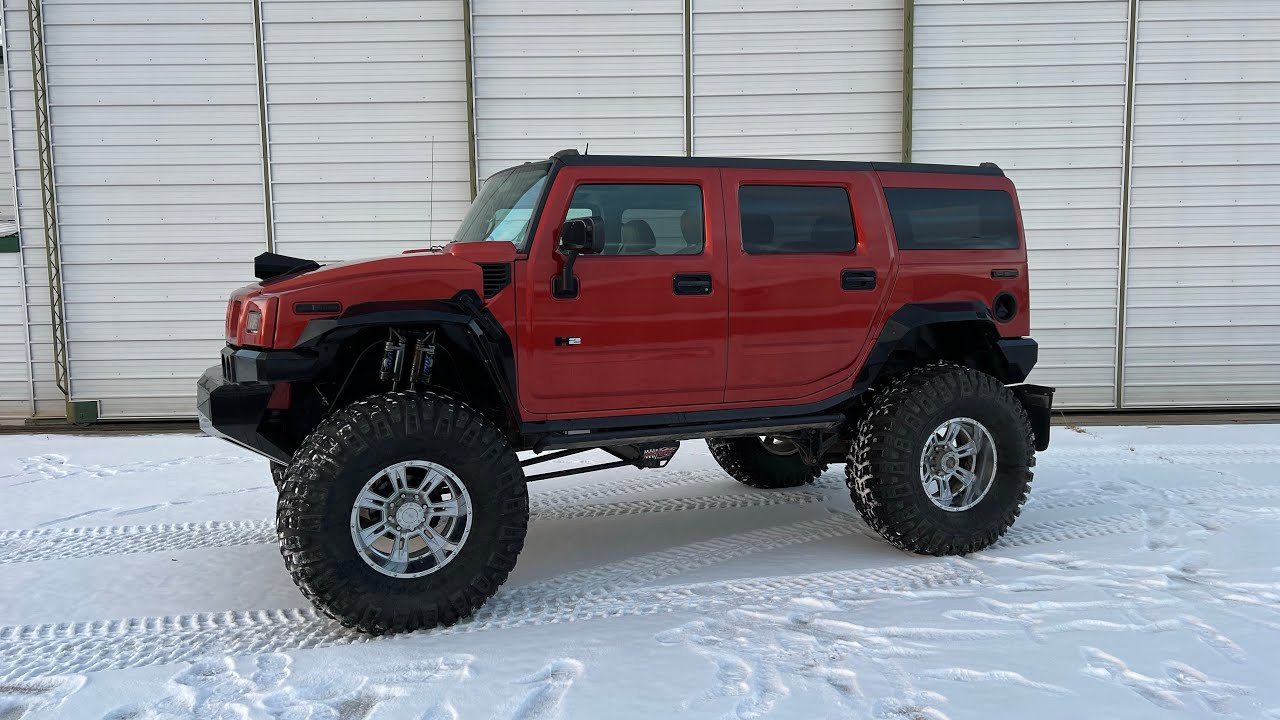 Monster Hummer H2 12” Lift 46” Mickey Thompson Tires - YouTube