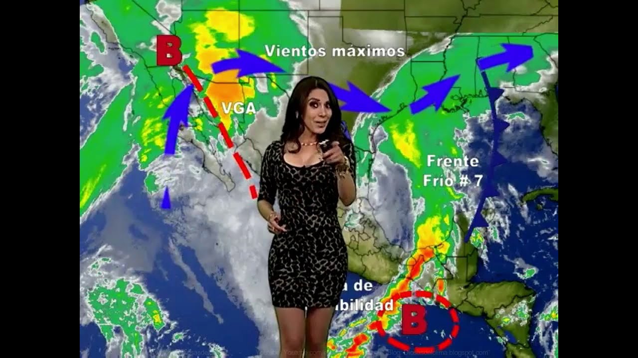 Karla Baso (¡La diosa Playmate!) - Clima 2014/Oct/15 - YouTube