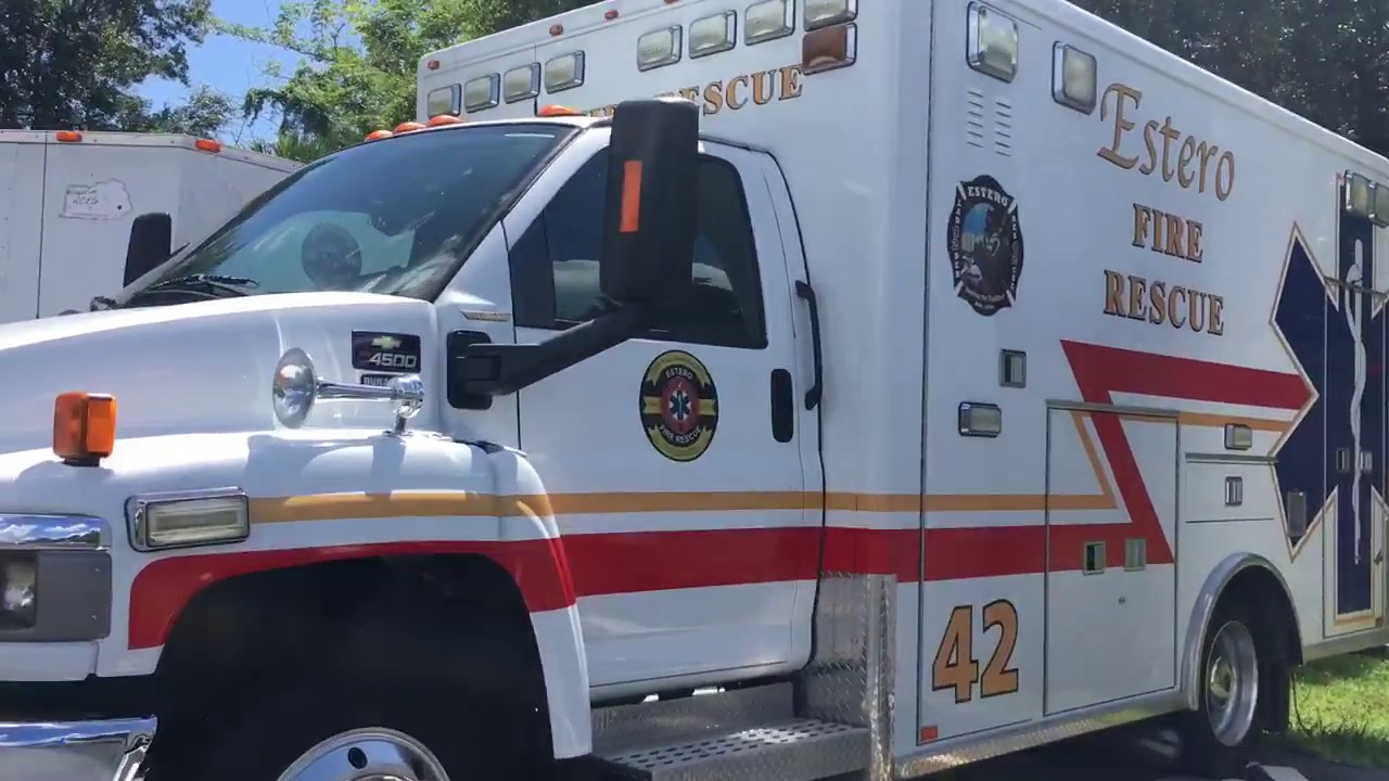 Estero fire department Ambulance 42 - YouTube