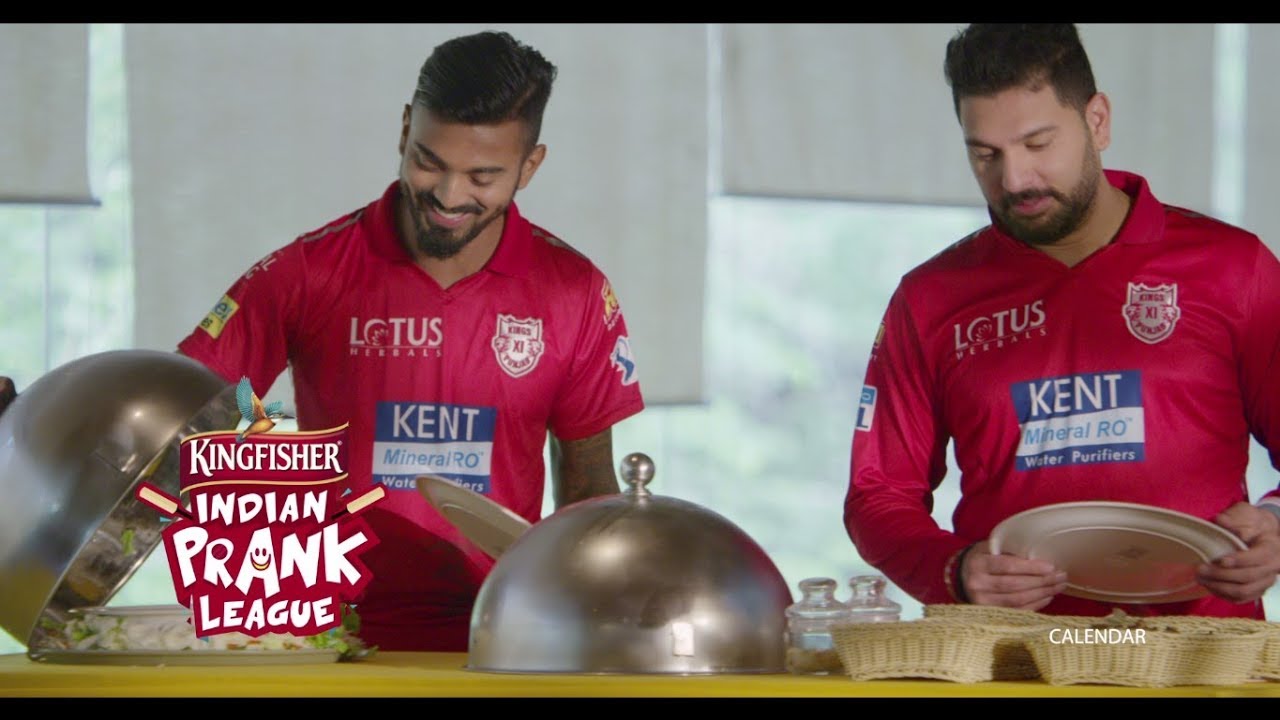 The Kings XI Punjab join the Kingfisher Indian Prank League | Head on a ...