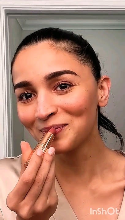Let's try Alia bhatt style lipstick hack/#shorts #lipstickhacks # ...