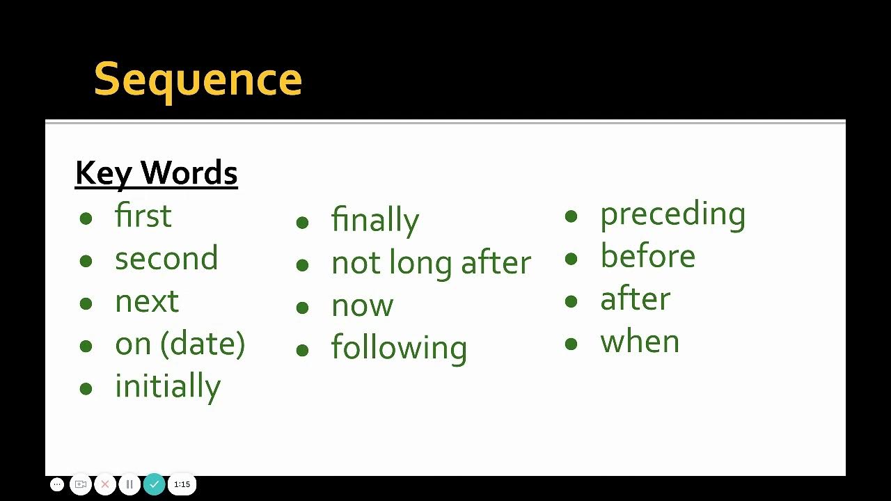Text Structures Key Words - YouTube