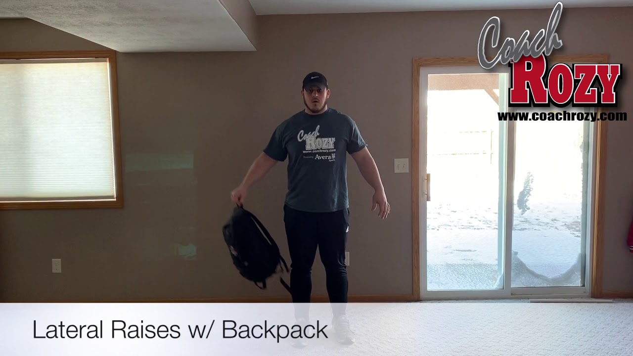 Lateral Raises (backpack) - YouTube