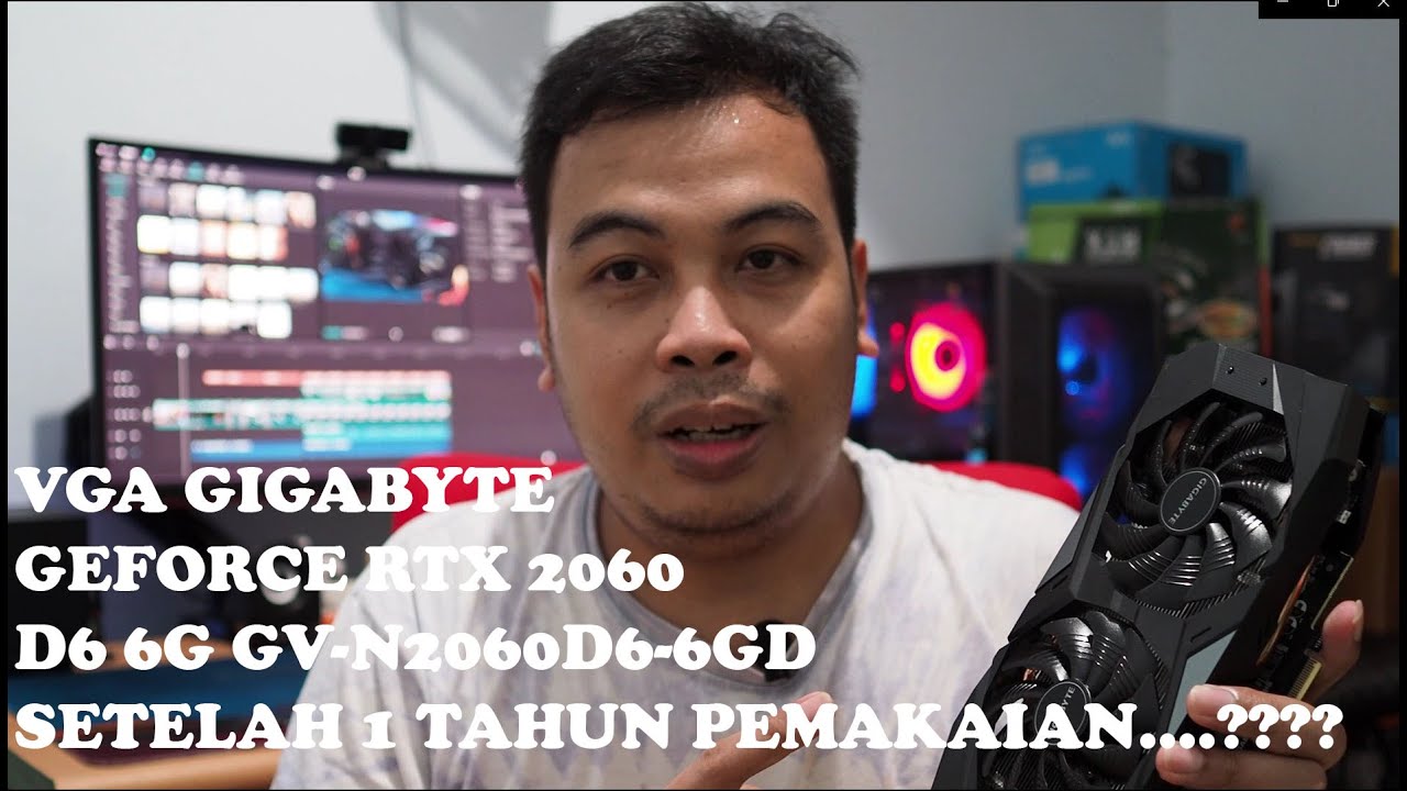 Peforma VGA Gigabyte geforce RTX 2060 6 GB GV-N2060D6-6GD yang setelah 1 tahun pemakain - YouTube