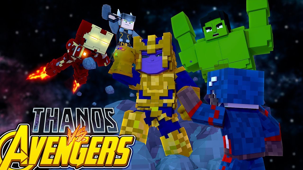 Minecraft Versus - THANOS vs THE AVENGERS, WHO CAN GET THE INFINITY ...