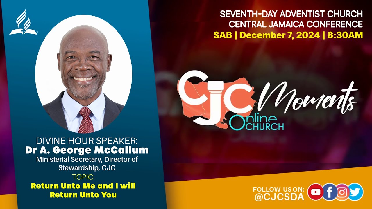 Sab., Dec. 7, 2024 | CJC Online Church | Stewardship Day | Dr A. George ...