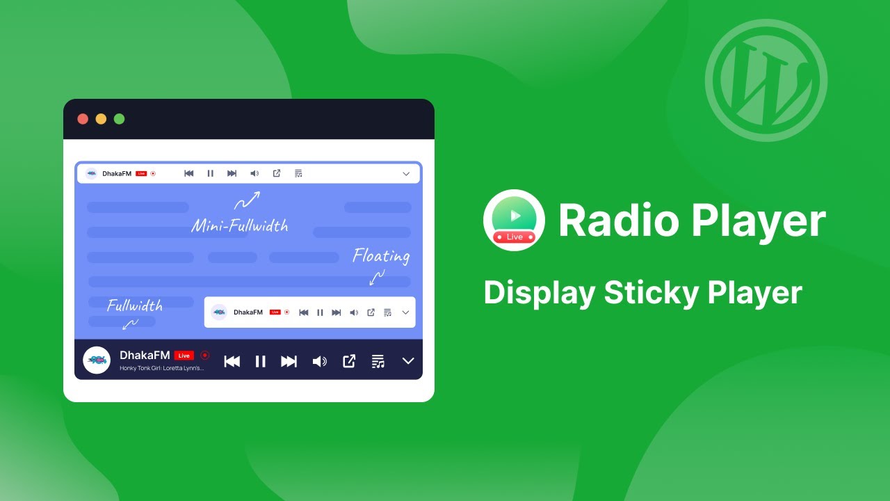 How to Display Fullwidth Sticky Player using the Radio Player Plugin ...