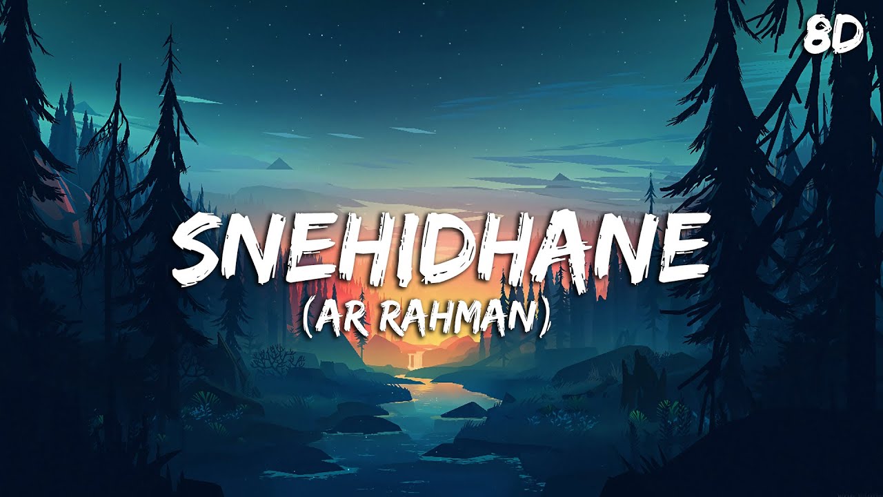 Snehithane Song 8D - Alaipayuthey - YouTube