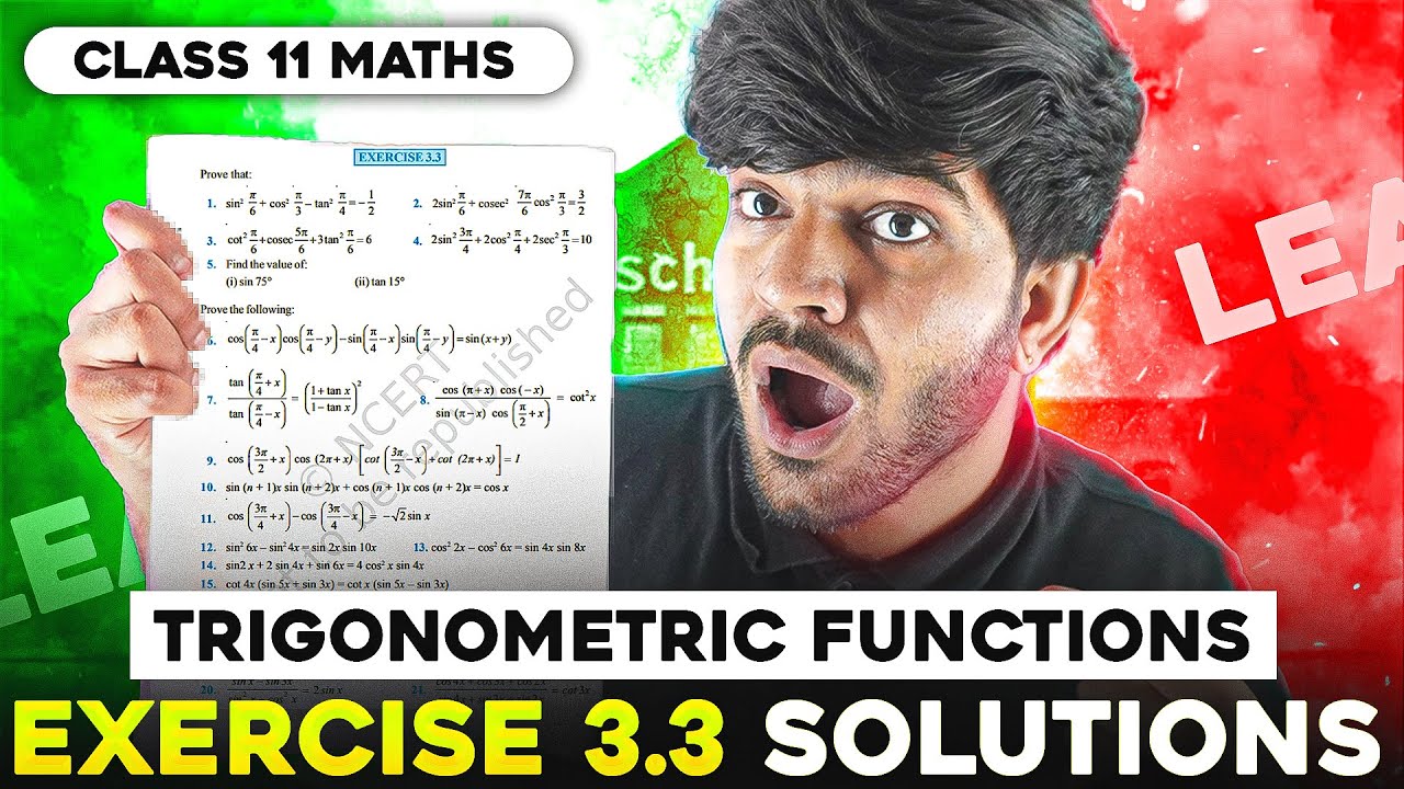 Class 11 Exercise 3.3 Solutions | Class 11 Trigonometric Functions ...