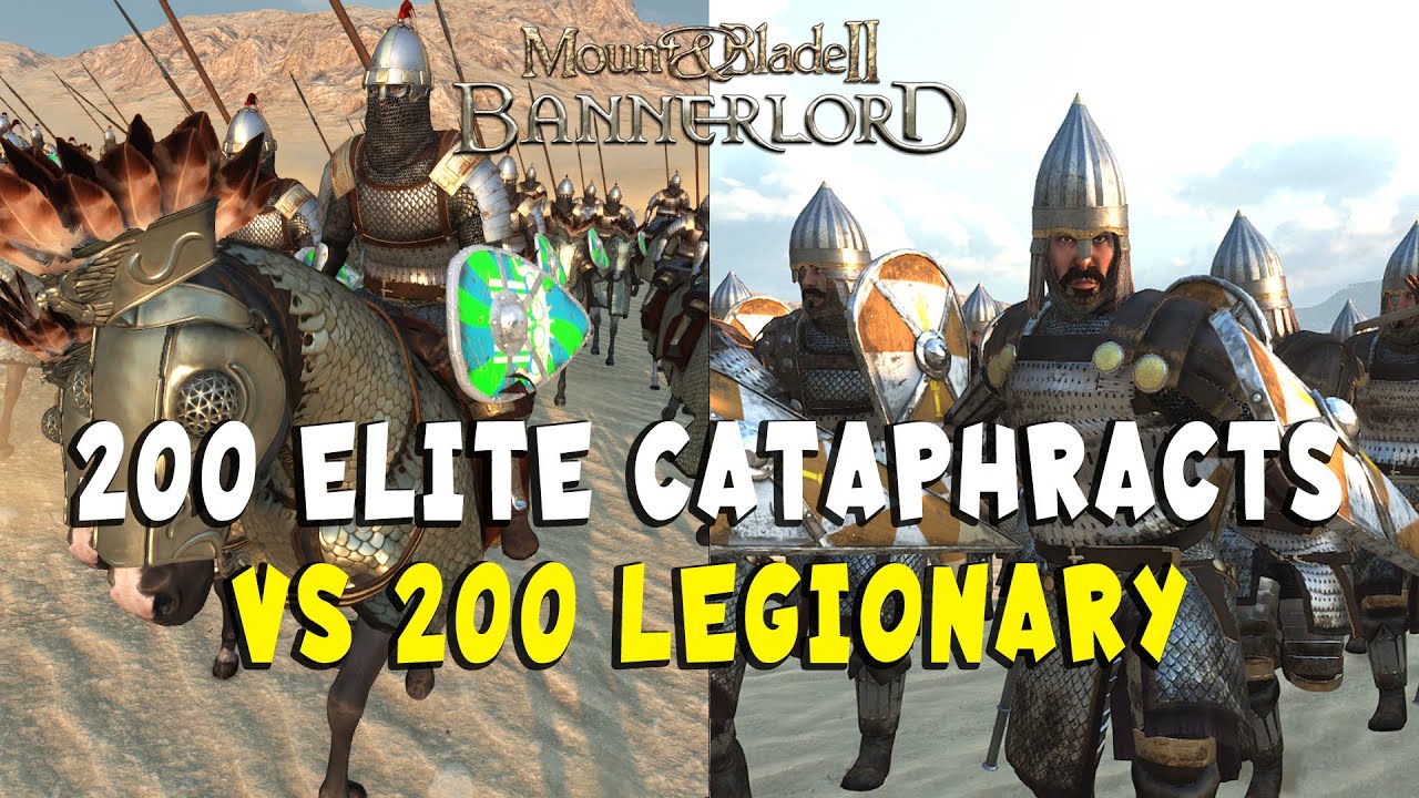 200 Elite Cataphracts vs. 200 Legionary in Bannerlord - YouTube